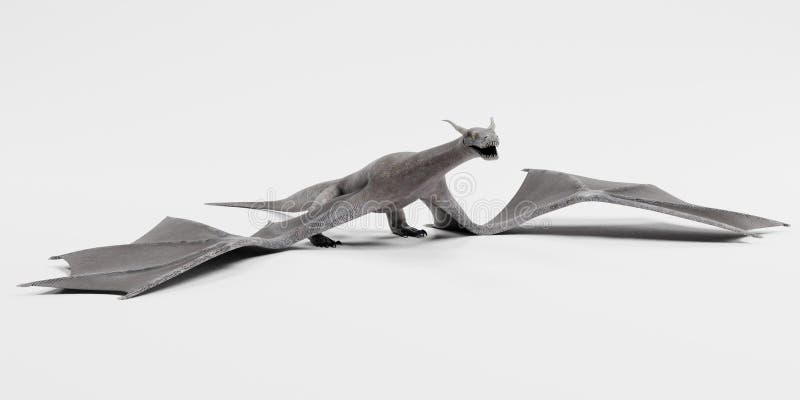 3D Render of Dragon stock illustration. Illustration of realistic ...