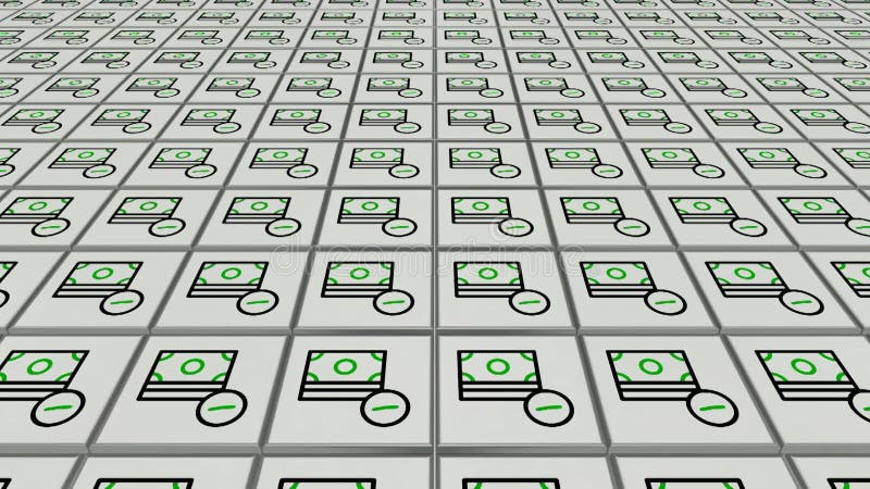 Dynamic Background with Animated Payment Icons, Silver Tiles, Unique ...