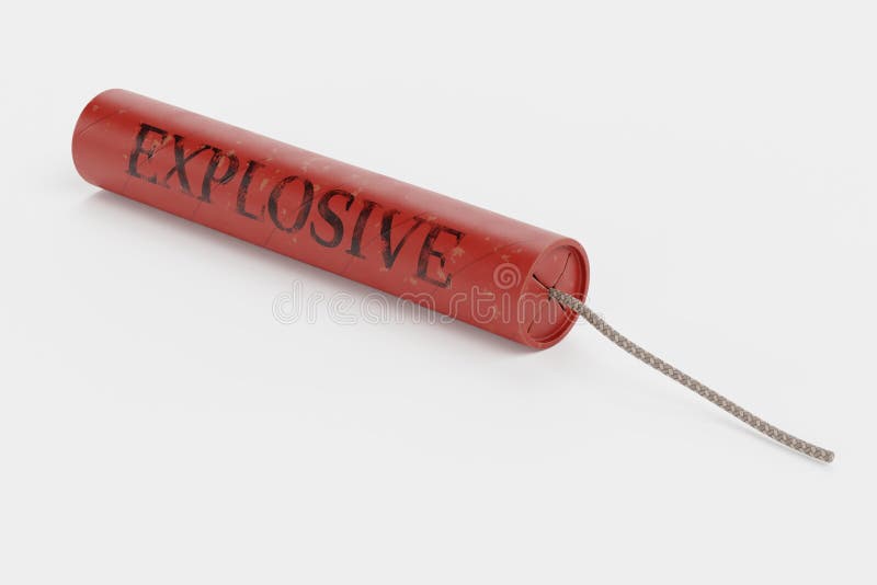 3D Render of Dynamite stock illustration. Illustration of quarry ...