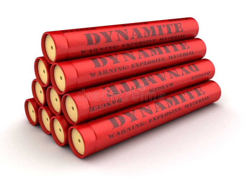Dynamite sticks stock illustration. Illustration of render - 175815414