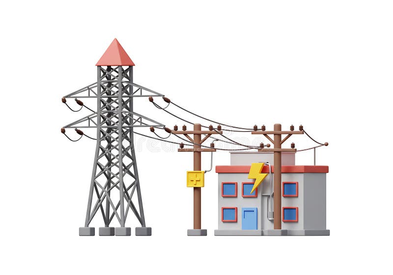 3d Electricity Tower Stock Illustrations – 5,658 3d Electricity Tower ...