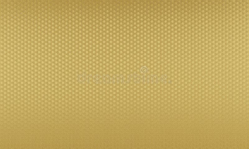 3D Render : Embossed Abstract Pattern Engraved on Gold Surface Stock ...