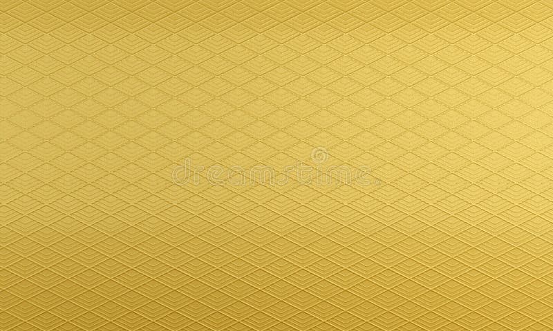 3D Render : Embossed Abstract Pattern Engraved on Gold Surface Stock ...