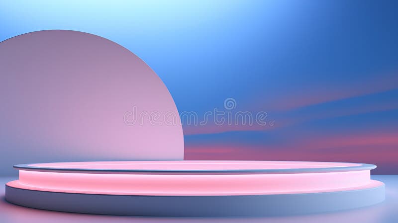 3D Render Empty Display Background with, Display, Mockup, Presentation ...