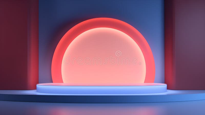 3D Render Empty Display Background with, Display, Mockup, Presentation ...