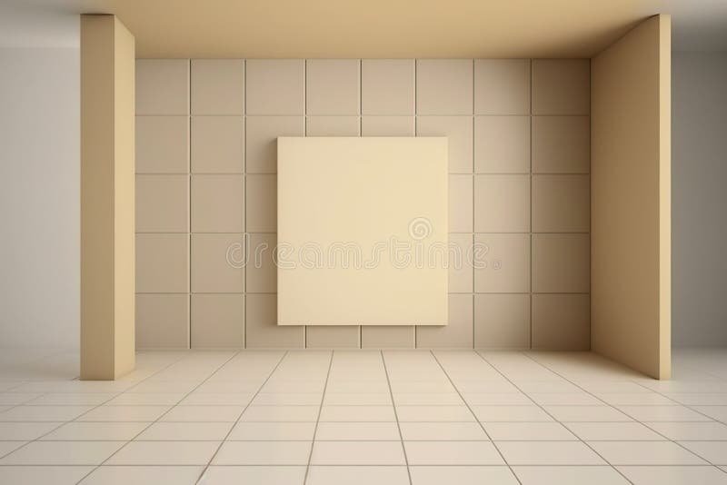 3d Render of Empty Exhibition, Created with Generative AI Technology ...