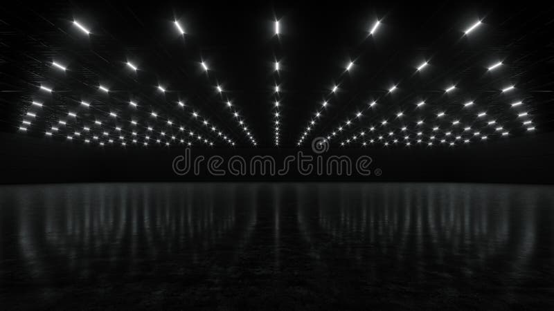 3D Render of Empty Exhibition Space. Backdrop for Exhibitions and ...