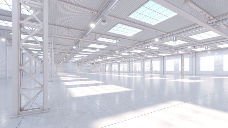 3D Render of Empty Exhibition Space. Backdrop for Exhibitions and ...