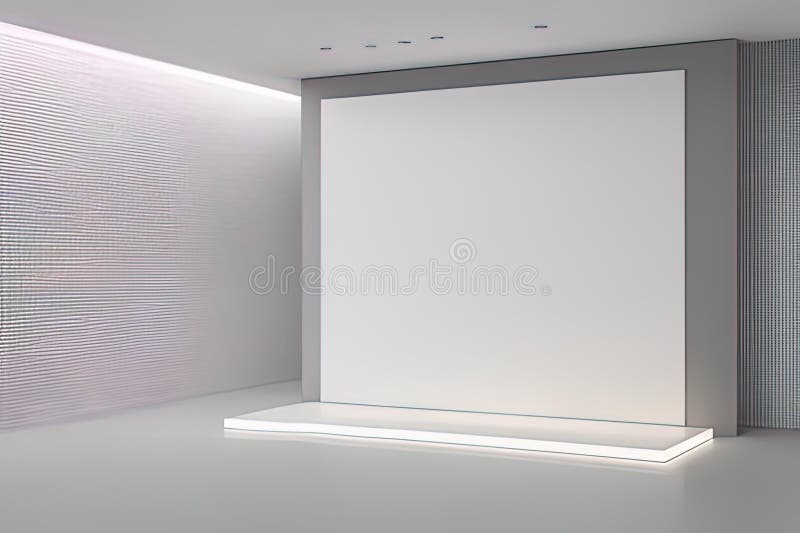 3d Render of Empty Interior Design in White Room 3d Render of Empty ...