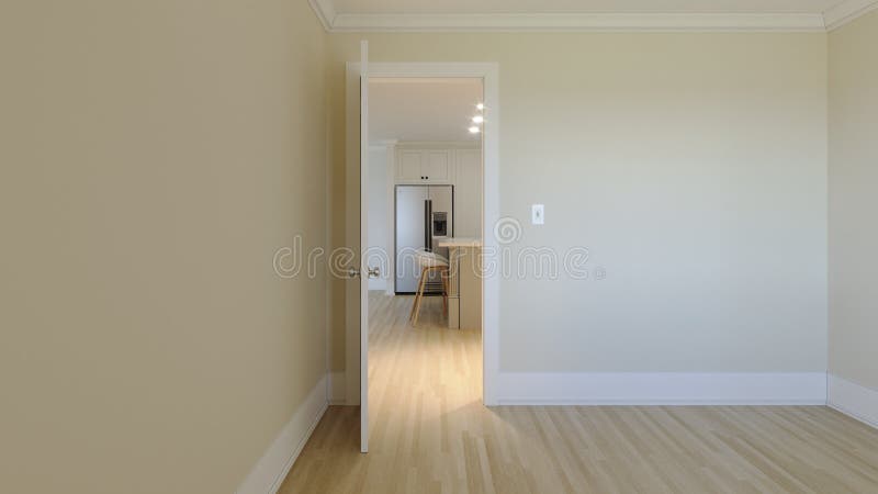 3d Render of an Empty Interior. Stock Illustration - Illustration of ...