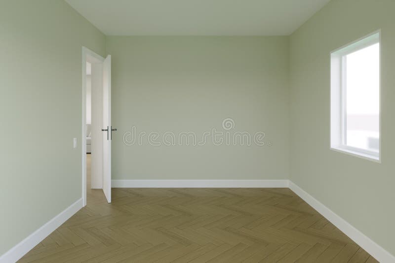 3d Render of an Empty Interior. Stock Illustration - Illustration of ...