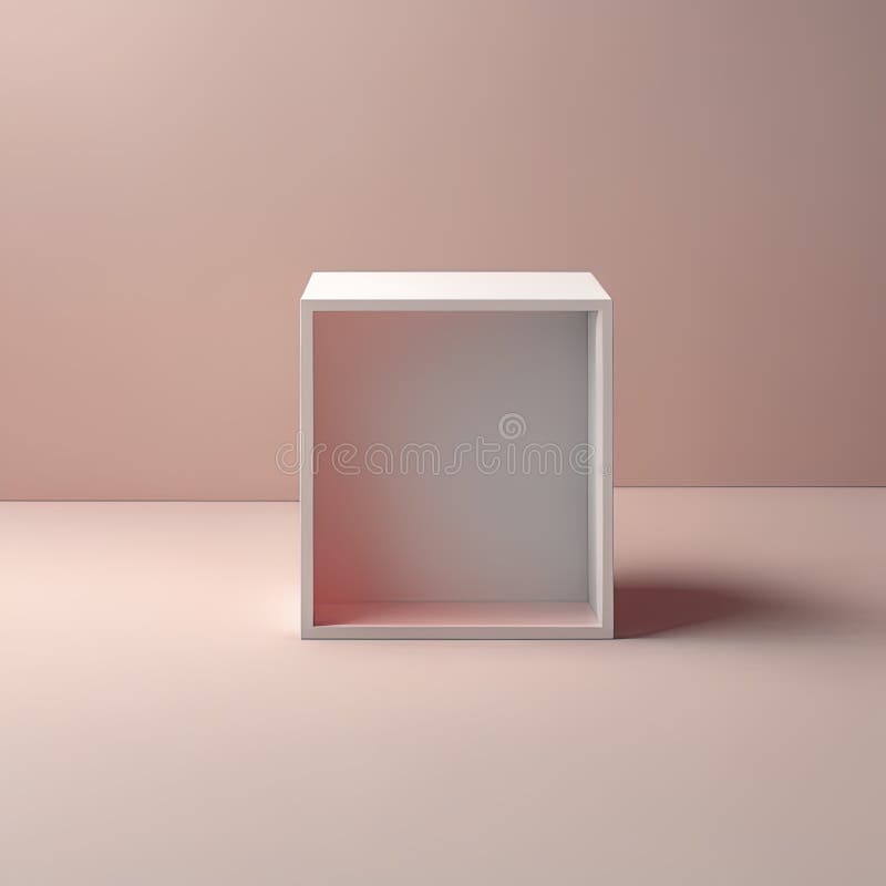3d Render. Empty Showcase for Product Display. 3d Illustration. 3d ...