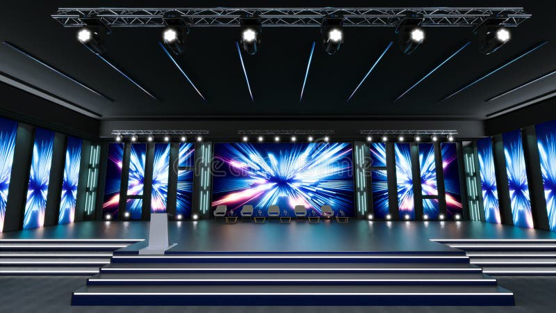Empty Stage Design for Mockup and Corporate Identity, Original Designed ...