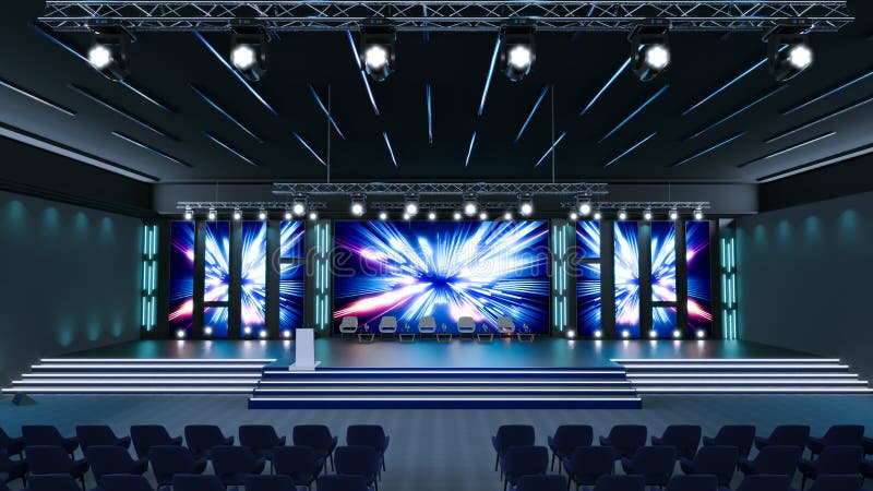Empty Stage Design for Mockup and Corporate Identity, Original Designed ...