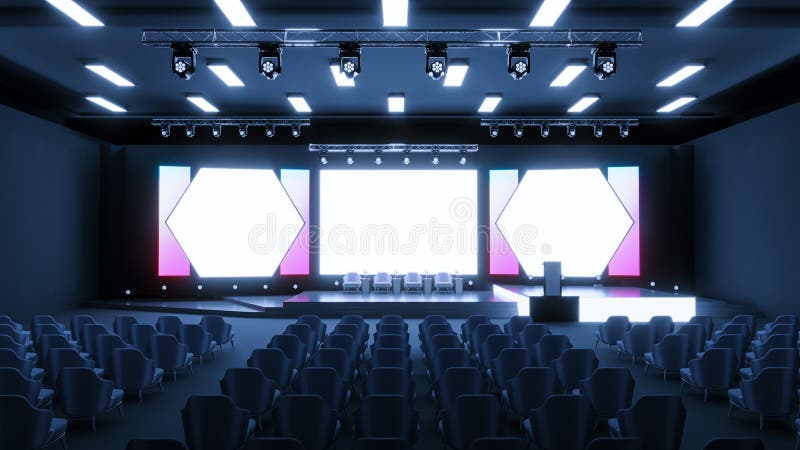 Empty Stage Design for Mockup and Corporate Identity, Original Designed ...