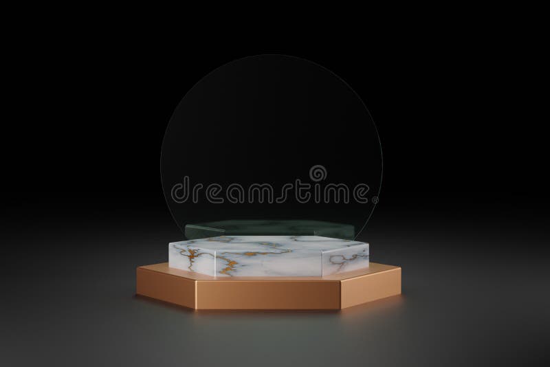 3d Render of Empty Stand Step Design for Product Display Stock ...