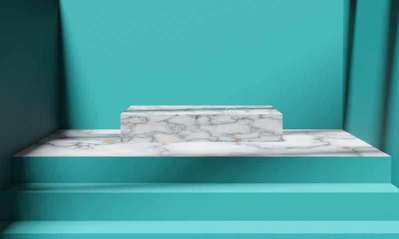 3d Render of Empty Stand Step Design for Product Display Stock ...