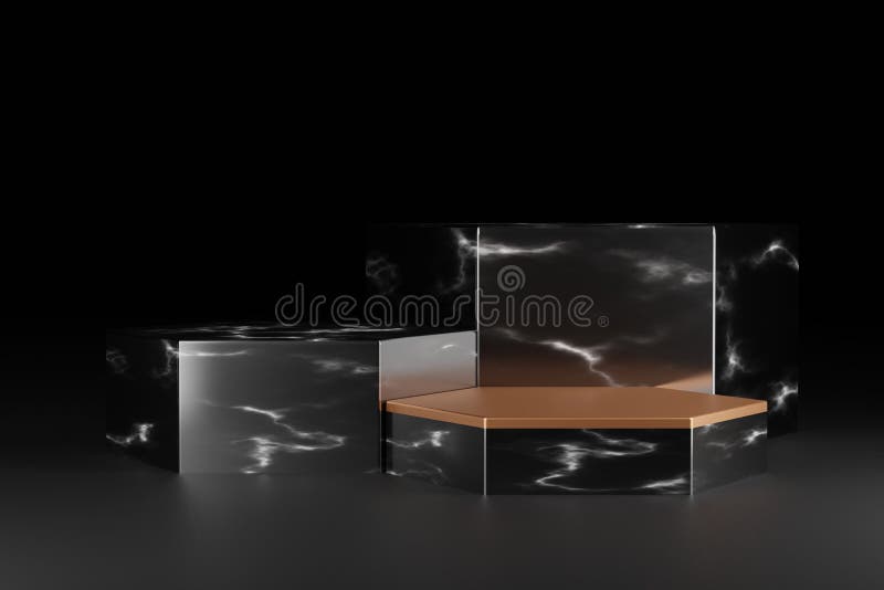 3d Render of Empty Stand Step Design for Product Display Stock ...