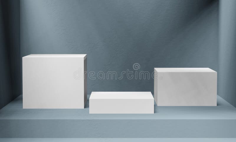 3d Render of Empty Stand Step Design for Product Display Stock ...