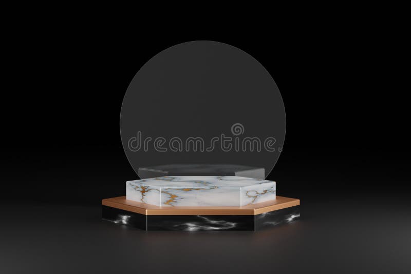 3d Render of Empty Stand Step Design for Product Display Stock ...