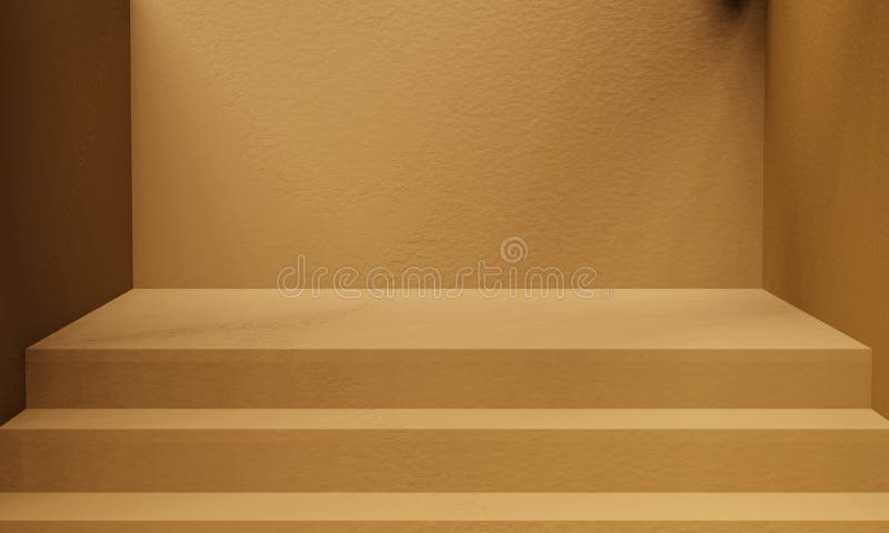 3d Render of Empty Stand Step Design for Product Display Stock ...