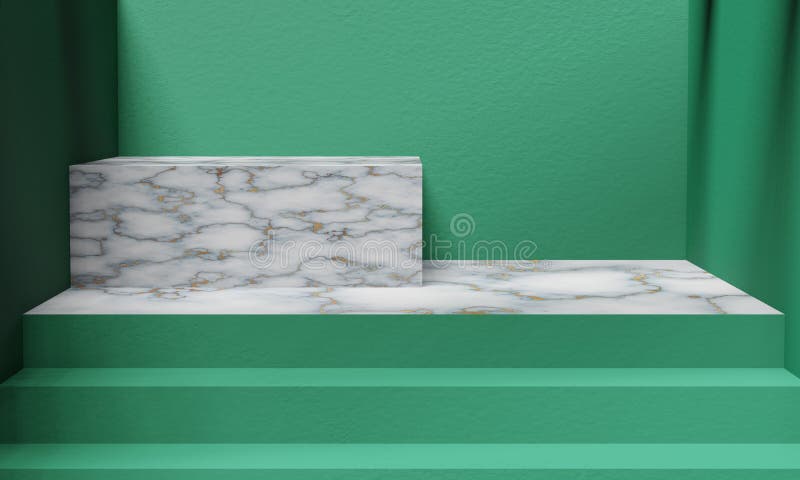 3d Render of Empty Stand Step Design for Product Display Stock ...