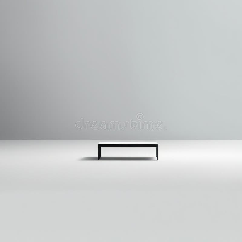 3d Render Empty White Shelf with Concrete Wall Background 3d Render ...