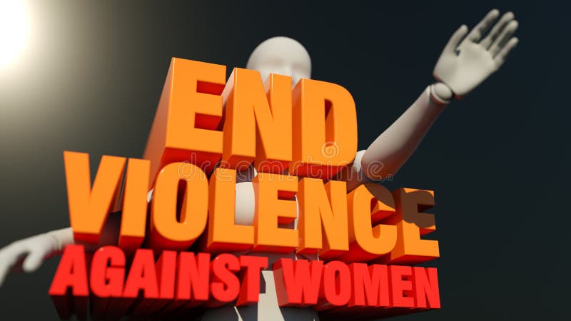 End of violence text stock illustration. Illustration of sign - 266500366