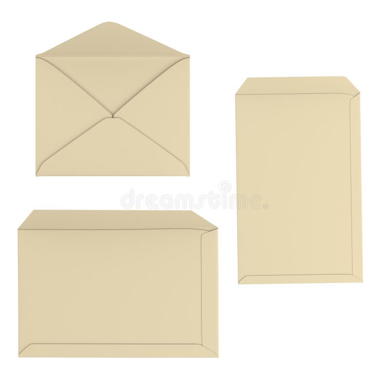 3d render of envelopes stock illustration. Illustration of postal ...