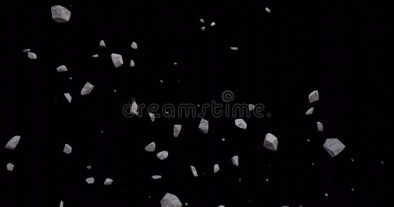 3d Render of Exploded Rock or Concrete Pieces Stock Footage - Video of ...