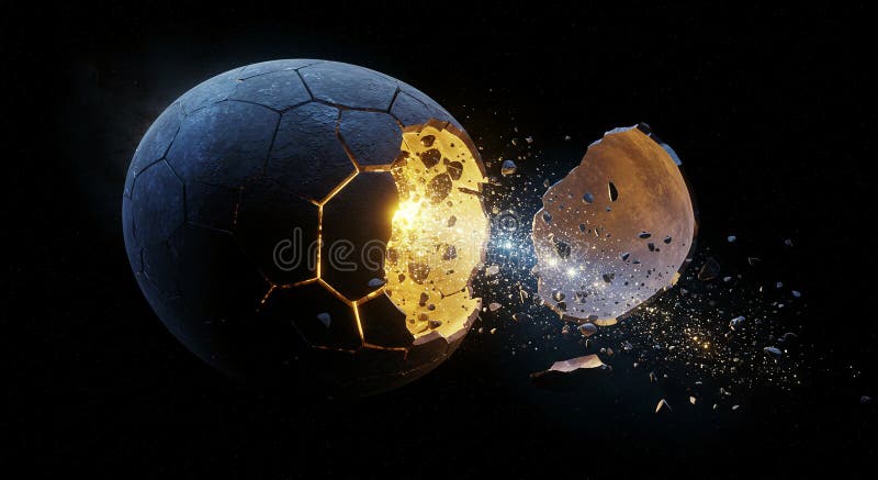 3D Render Exploding Planet Core Universe Cosmic Event Creation Copy ...