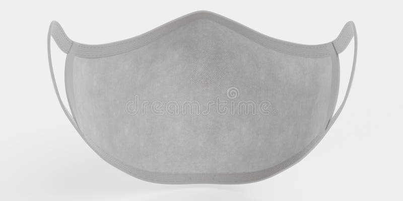 3D Render of Face Mask stock illustration. Illustration of protective ...
