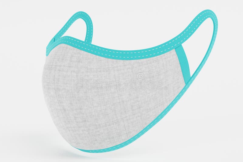 3D Render of Face Mask stock illustration. Illustration of covid ...