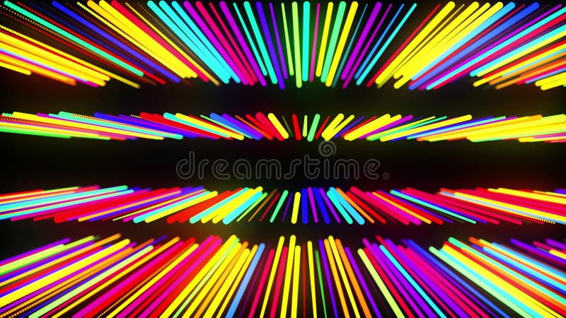 3d Render. Festive Bg with Multicolored Particles Stock Illustration ...