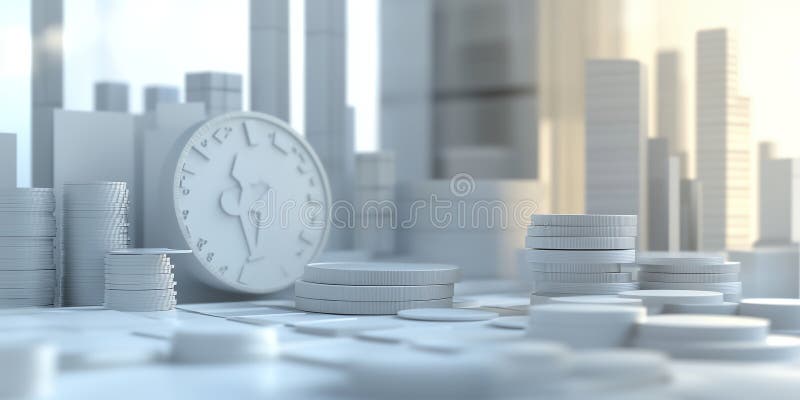 3D Render of Financial Processes Highlighting Performance Metrics, Cash ...