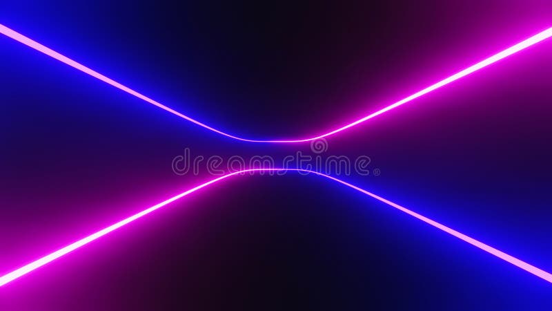 3d Render of Flash Neon and Light Glowing on Dark Scene. Speed Light ...