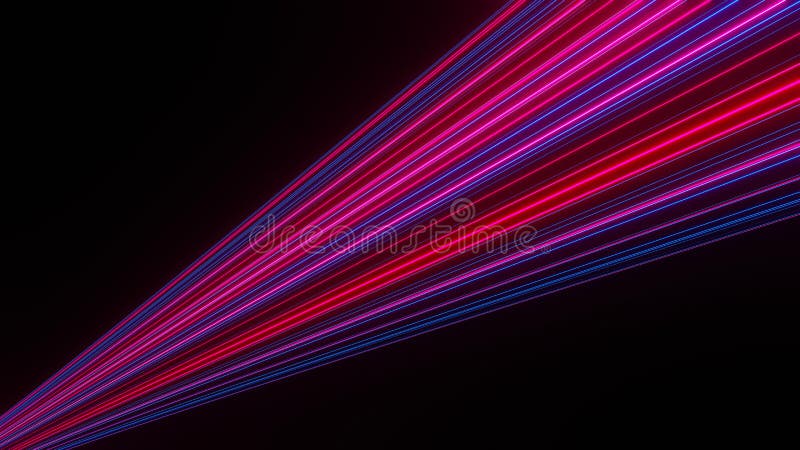 3d Render of Flash Neon and Light Glowing on Dark Scene. Speed Light ...