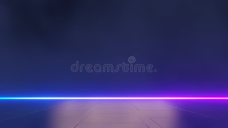 3d Render of Flash Neon and Light Glowing on Dark Scene. Speed Light ...