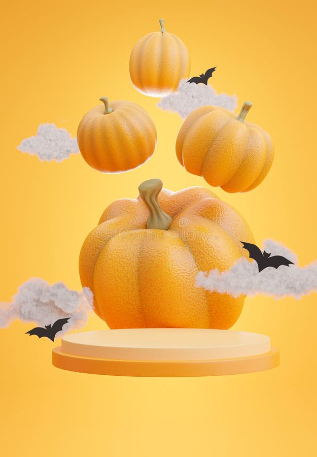 Floating Pumpkin Stock Illustrations – 690 Floating Pumpkin Stock ...