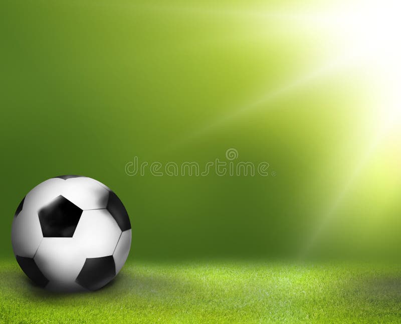 3D Render Football Green Grass Soccer Background Stock Image - Image of ...