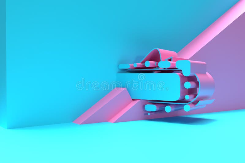 3D Render Frame Surface Abstract Background Stock Illustration ...