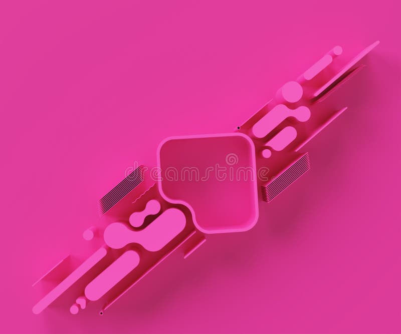 3D Render Frame Surface Abstract Background Stock Illustration ...