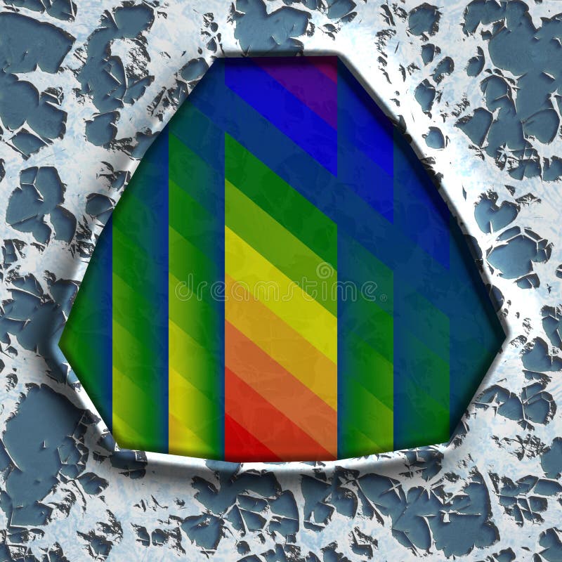 3D Render of Framed Fractal Stock Illustration - Illustration of ...