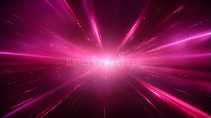 3D Render of Fuchsia Light Rays. Abstract Background Stock Illustration ...