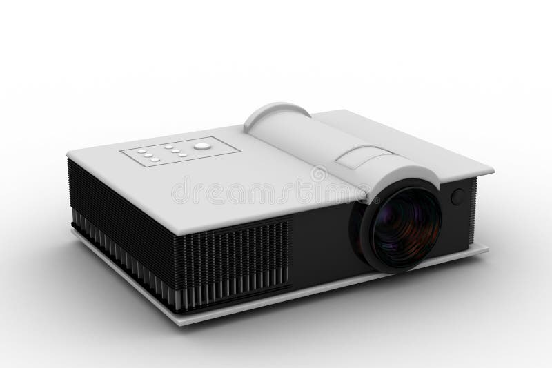 3d Render of Full HD Projector Stock Image - Image of multimedia, show ...