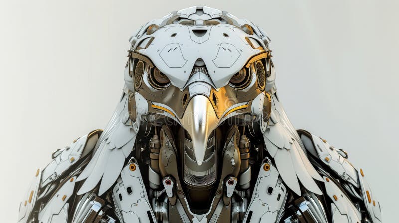 Futuristic Eagle Robot Design Stock Illustration - Illustration of ...