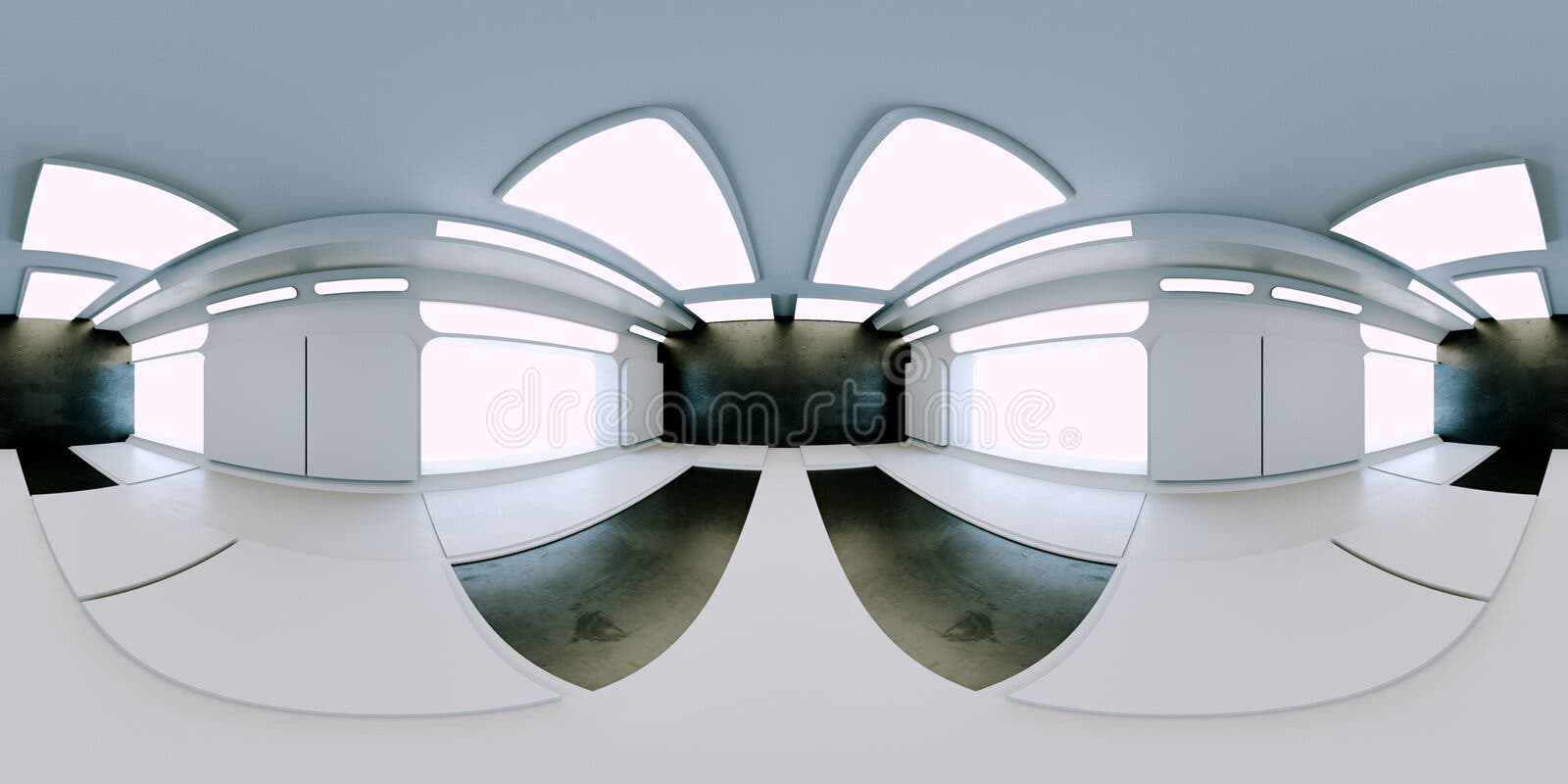 Futuristic panoramic HDRI stock illustration. Illustration of ...