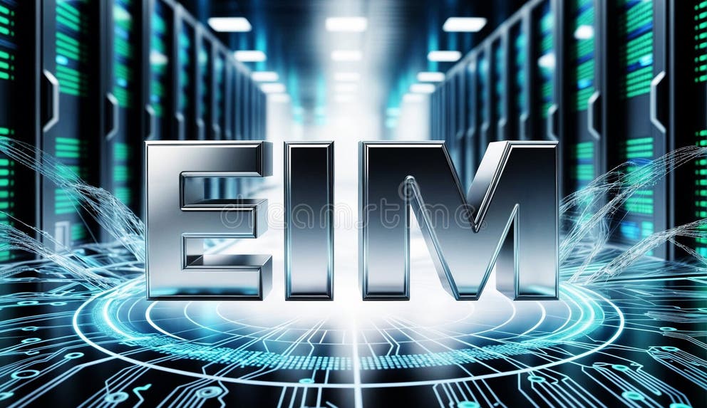 3d Render Word Text EIM Acronym Abbreviation of Enterprise Information ...