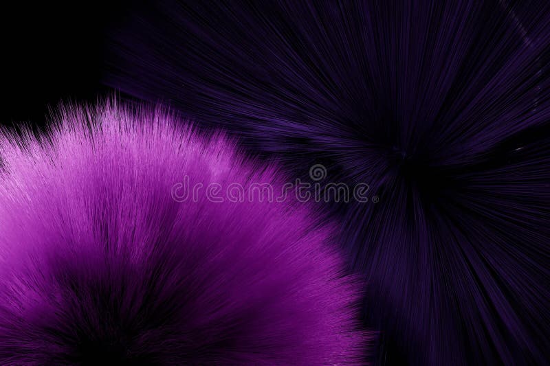 3d Render of Fuzzy Shapes in Purple and Violet Colors Stock ...