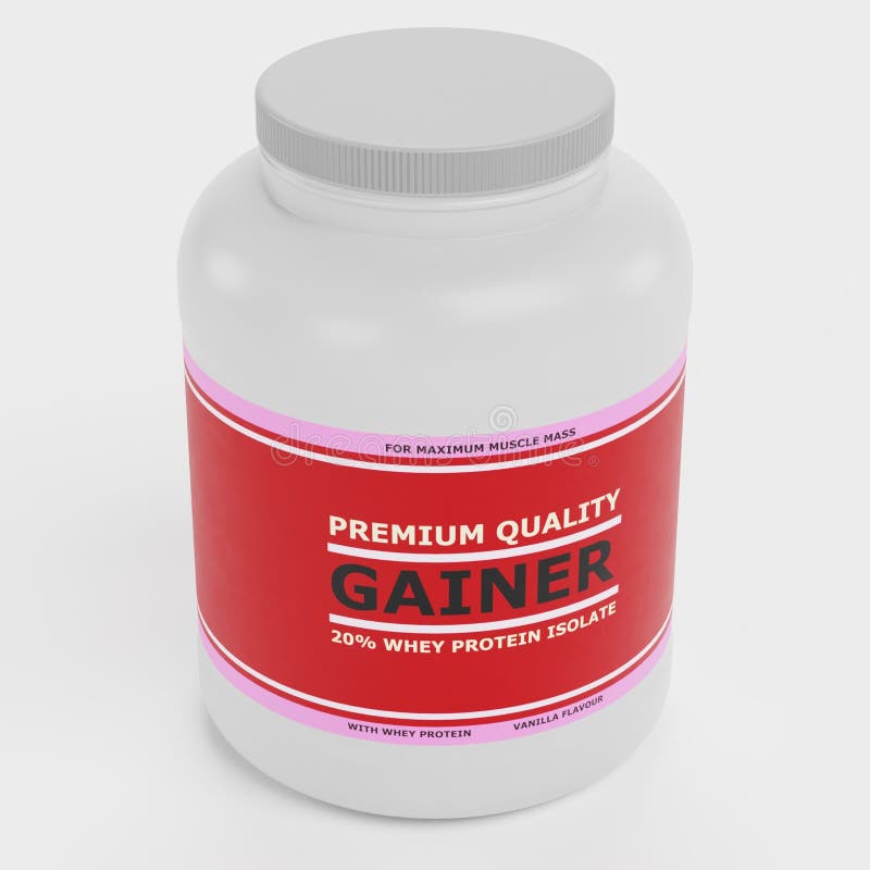 3D Render of Gainer stock illustration. Illustration of food - 299333710